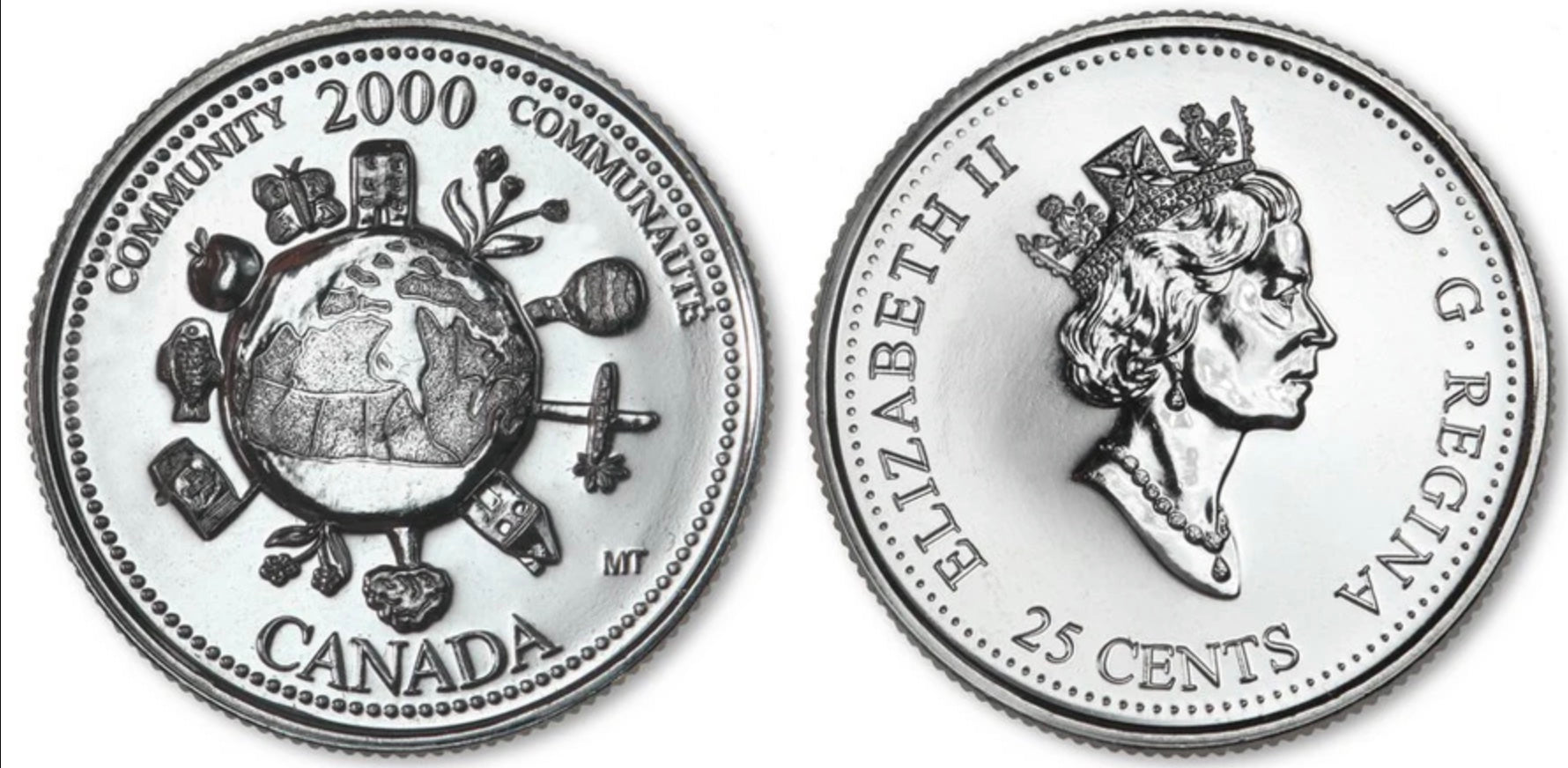 2000 Canada - 25 Cents - Millennium Quarters Series - Community ...